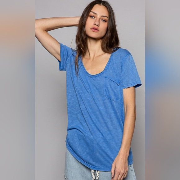 POL | Tops | New Pol Relaxed Tee Ultramarine S M L | Poshmark